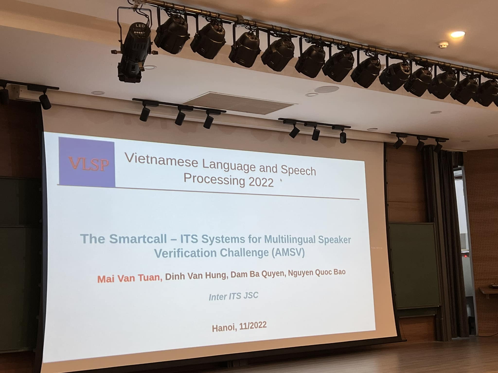 Voice Biometrics giành chiến thắng tại giải thưởng VLSP 2022 | Inter ITS