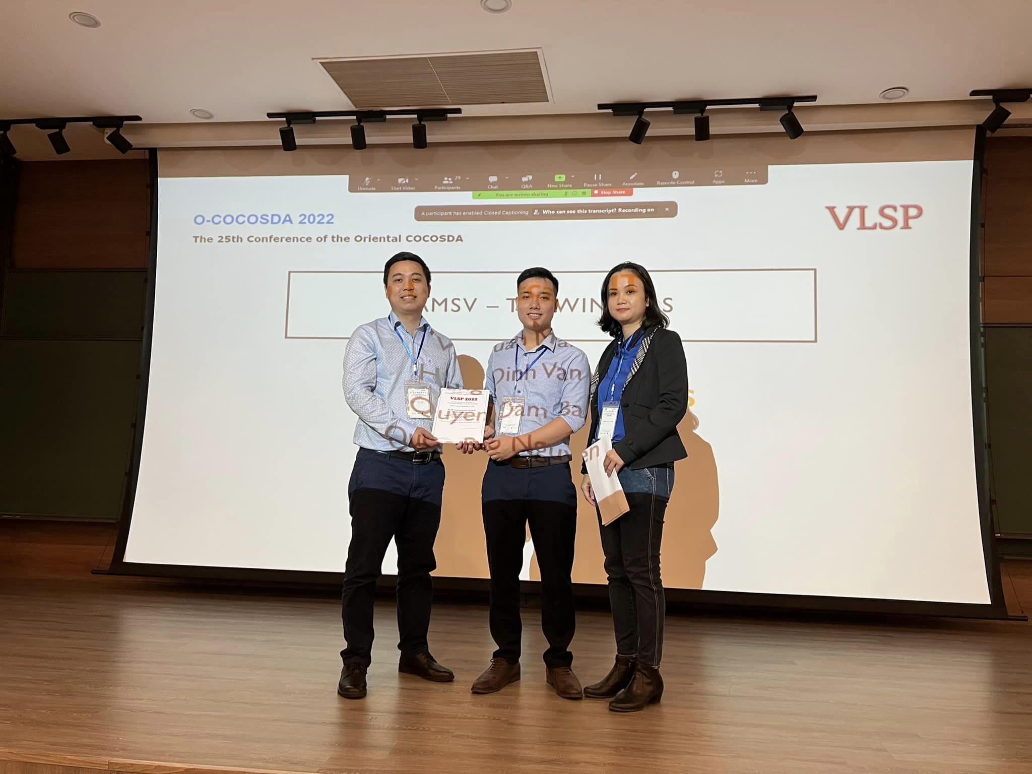 Voice Biometrics giành chiến thắng tại giải thưởng VLSP 2022 | Inter ITS